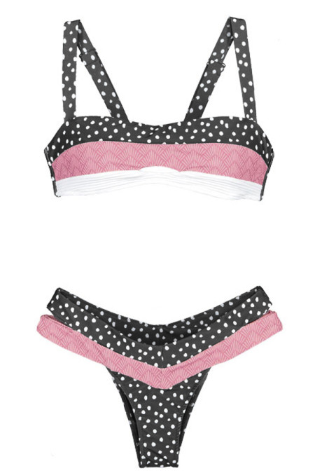 Us 1047 Holiday Summer Print Peek A Boo Bikini Wholesale